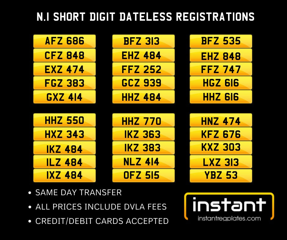 Dateless Registrations | Buy Dateless Registration | Free Plate ...