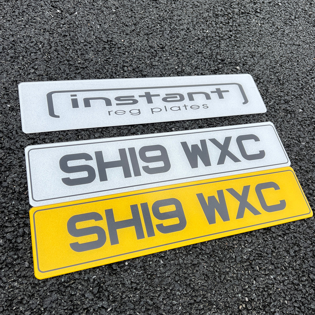 2D Standard Printed Number Plates - 60mm Metro – Instant Reg Plates UK ...