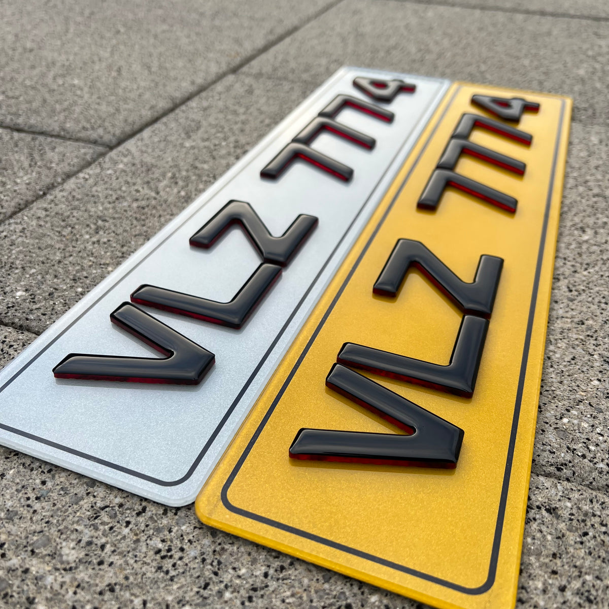 5D Neon Red - Metro 60mm – Instant Reg Plates UK Ireland